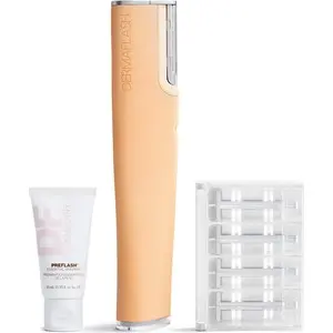 DERMAFLASH Luxe+ Anti-aging Sonic Dermaplaning + Removal Set - Peach Fuzz