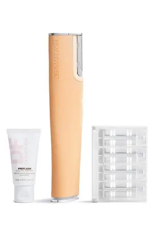 DERMAFLASH Luxe+ Anti-aging Sonic Dermaplaning + Removal Set - Peach Fuzz