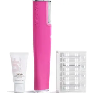 DERMAFLASH Luxe+ Anti-aging Sonic Dermaplaning + Removal Set - Pop Pink