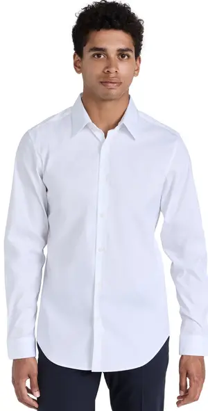Theory Sylvain Good Cotton Shirt - White