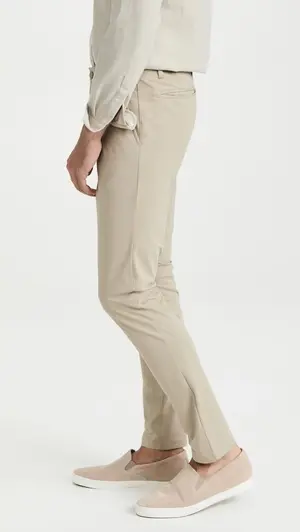 RHONE Slim Fit Commuter Trousers - Khaki