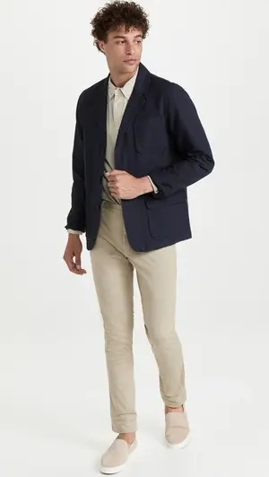 RHONE Slim Fit Commuter Trousers - Khaki