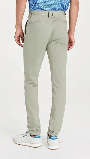 RHONE Slim Fit Commuter Trousers - Sage Green