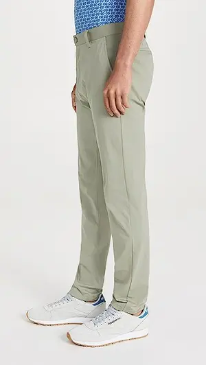 RHONE Slim Fit Commuter Trousers - Sage Green