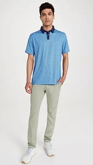 RHONE Slim Fit Commuter Trousers - Sage Green