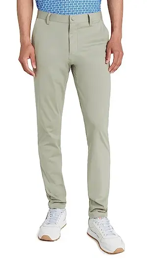 RHONE Slim Fit Commuter Trousers - Sage Green