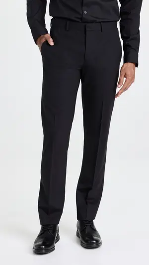 Theory Mayer Stretch Wool Pants - Black
