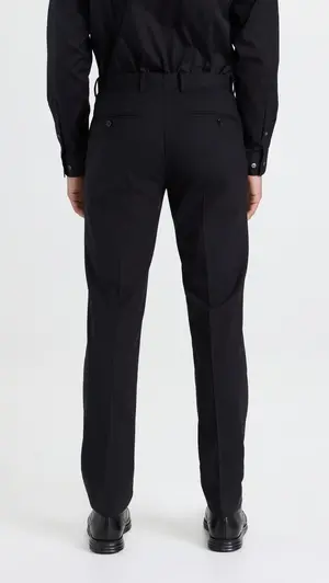 Theory Mayer Stretch Wool Pants - Black