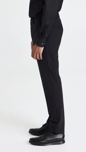 Theory Mayer Stretch Wool Pants - Black