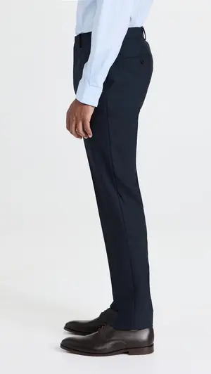 Theory Mayer Stretch Wool Pants - Navy