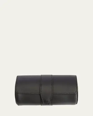 ROYCE NEW YORK Leather Double Watch Roll