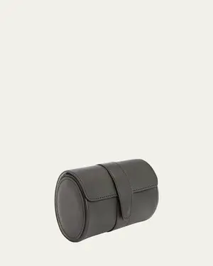 ROYCE NEW YORK Leather Double Watch Roll