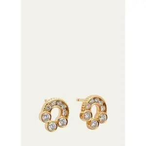 VILTIER Magnetic Diamond Stud Earrings In 18k Gold