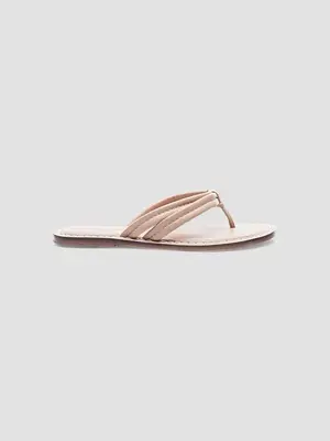 Bernardo Miami Leather Thong Sandals - Blush