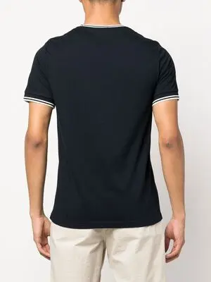 Fred Perry Logo-embroidered T-shirt - Blue