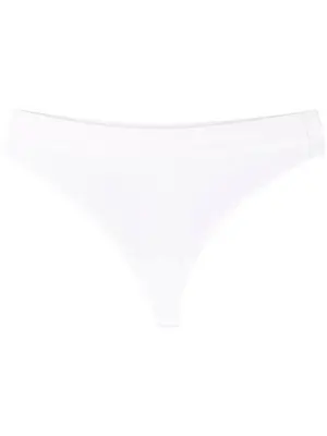 Wolford Beaty Ribbed Thong - White