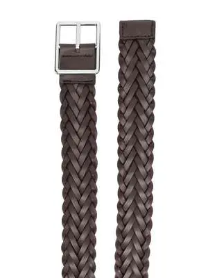 Paul Smith Reversible Braided Belt - Brown
