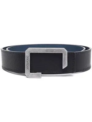 Zadig&Voltaire La Reversible Leather Belt - Black