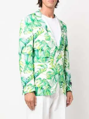 BILLIONAIRE Palm-tree Print Blazer