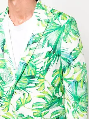 BILLIONAIRE Palm-tree Print Blazer