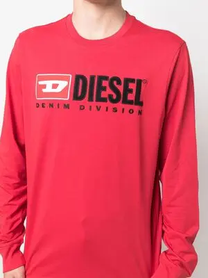 DIESEL® Logo-print Long-sleeve Sweatshirt