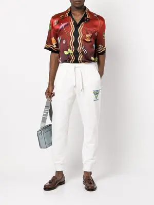 Casablanca Tennis Club Tapered Joggers - White