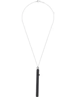 AMBUSH Case Pendant Necklace - 1072 Black Silver