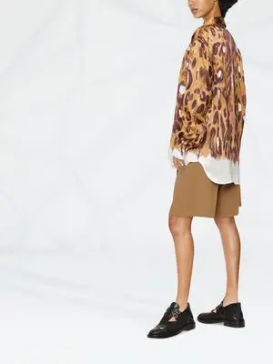 Marni All-over Leopard-print Shirt - Brown