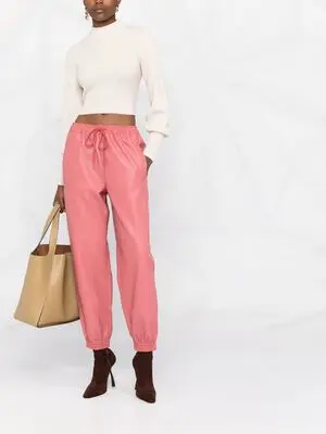 Stella McCartney Faux Leather Tapered Trousers