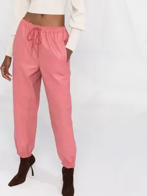 Stella McCartney Faux Leather Tapered Trousers