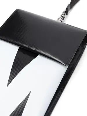 Marni Logo Print Neck Strap Cardholder