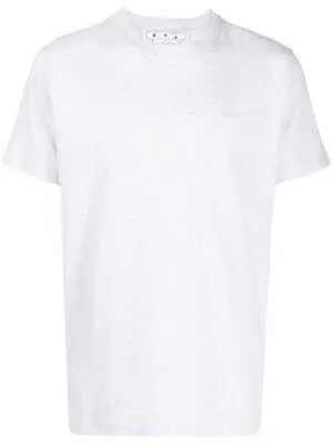 Off-White Diag Tab Cotton T-shirt - Grey