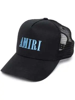 Amiri Logo-embroidered Trucker Hat - Black