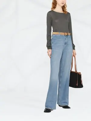 Brunello Cucinelli Cashmere-silk Blend Knit Top - Grey