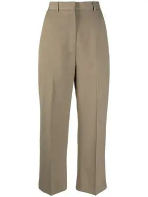 Acne Studios Cropped Straight-leg Trousers - Green