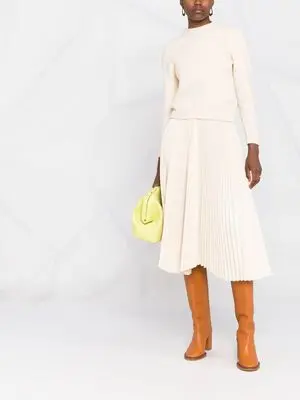JIL SANDER Crew-neck Knitted Jumper - Neutrals