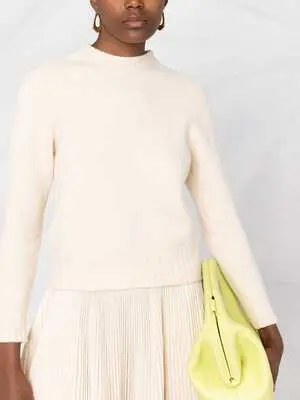 JIL SANDER Crew-neck Knitted Jumper - Neutrals