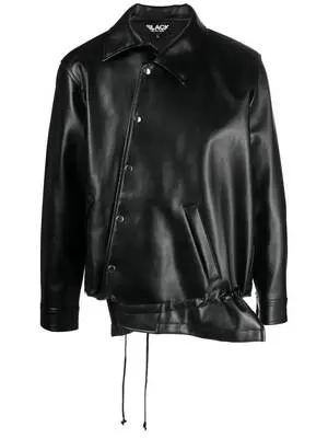 BLACK COMME DES GARÇONS Artificial Leather Jacket