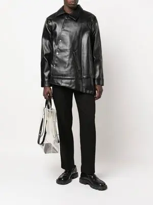 BLACK COMME DES GARÇONS Artificial Leather Jacket