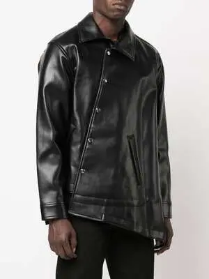 BLACK COMME DES GARÇONS Artificial Leather Jacket