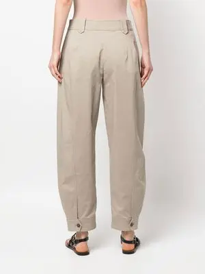 Alberta Ferretti High-waisted Cropped Trousers