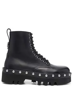 Furla Studded Lace-up Boots