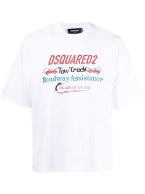 Dsquared2 Logo-print Cotton T-shirt - White