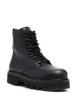 Furla Leather Lace-up Boots