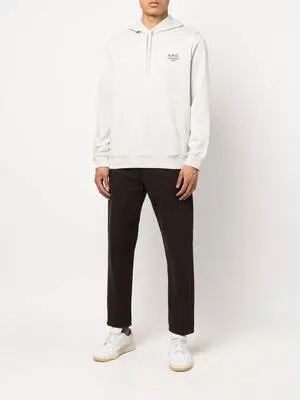 A.p.c. Logo-print Pullover Hoodie
