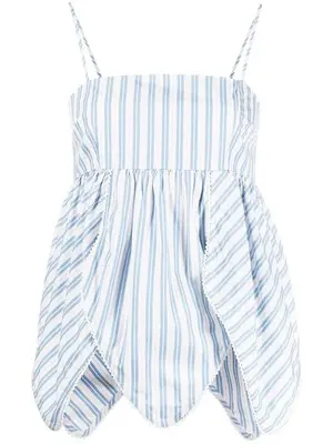 GANNI Babydoll Tulip Top