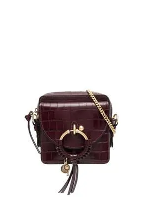 See By Chloé Faye Crocodile-embossed Camera Bag