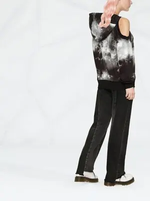 Versace Tie-dye Cut-out Hoodie