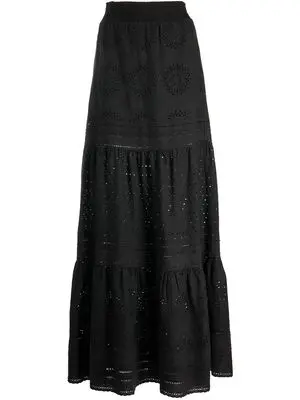 Alice + Olivia Reise Tiered Maxi Skirt