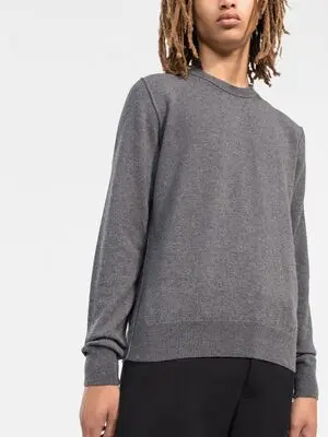 MAISON MARGIELA Crew-neck Cashmere Sweater - Grey